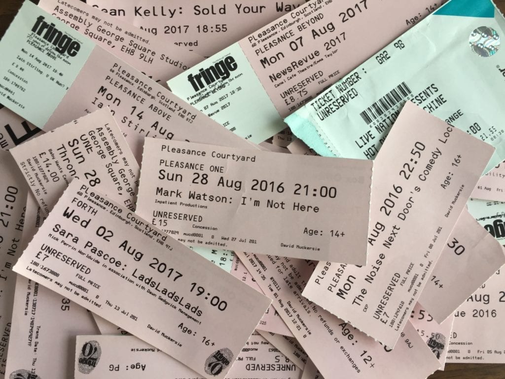 Edinburgh Festival Fringe Shows On the Cheap - Muckersie's Movements